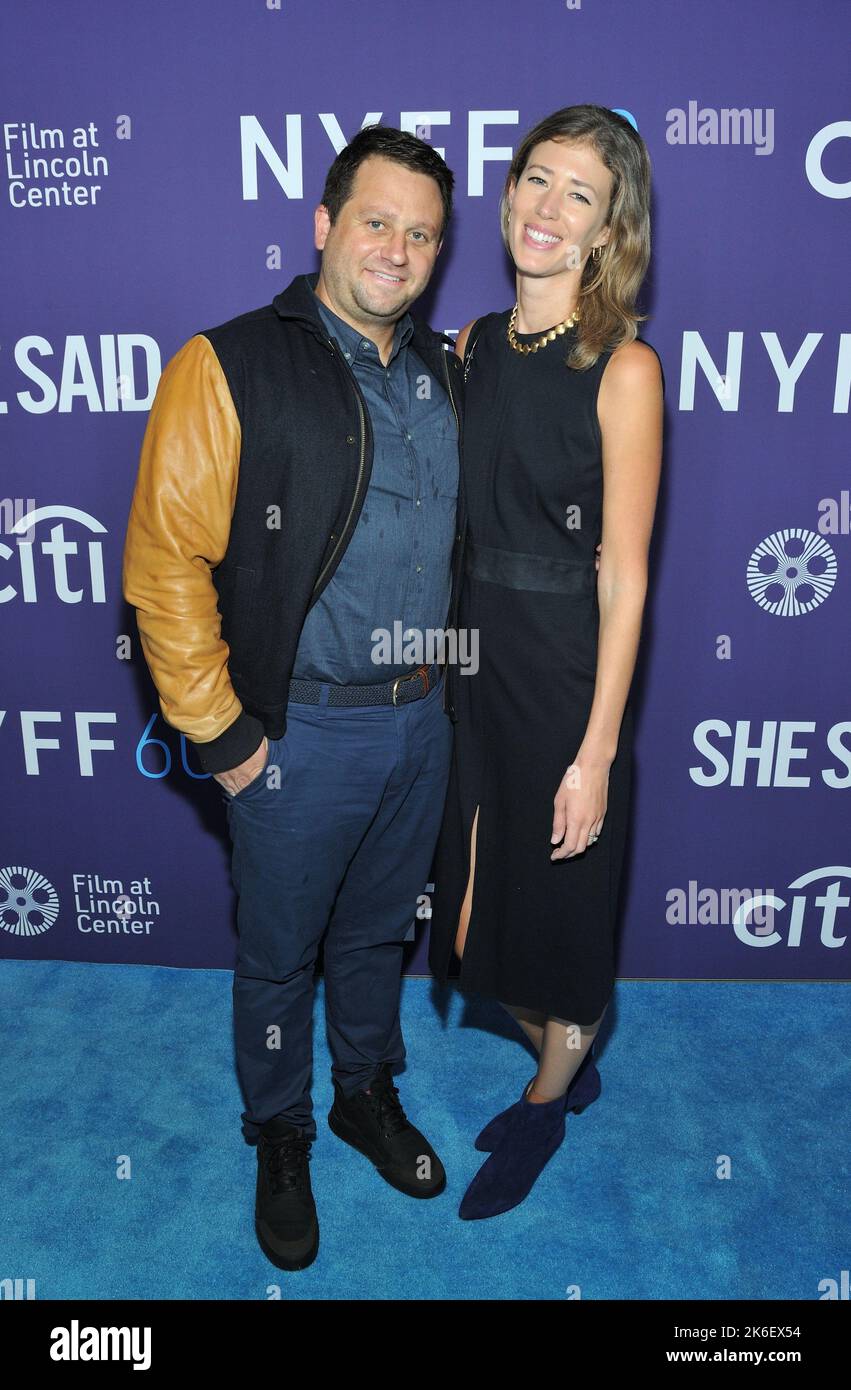 L-R: Davram Stiefler and Carolyn Dopp attend the 60th NY Film Festival ...