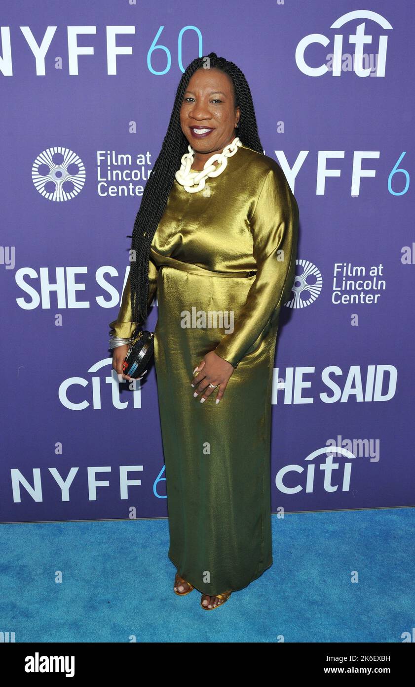 New York, USA. 13th Oct, 2022. Tarana Burke attends the 60th NY Film ...