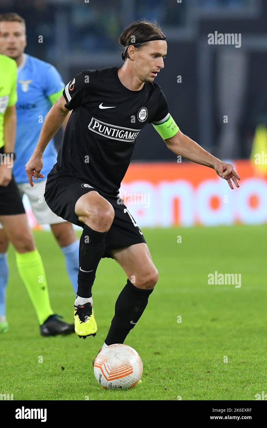 Rome, Lazio. 13th Oct, 2022. Stephan Hierlander of Sturm Graz during ...