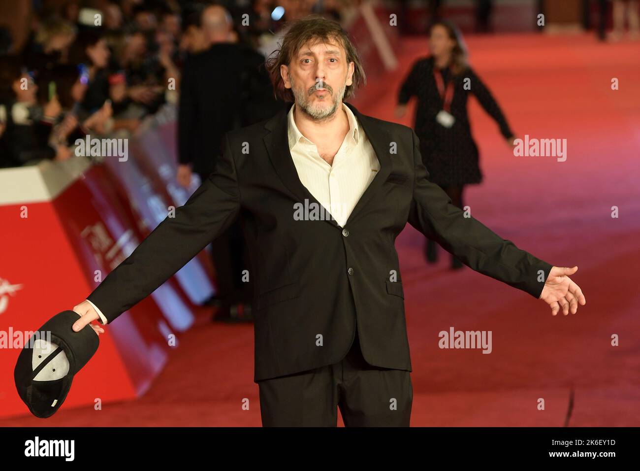Massimo Ceccherini attends the red carpet of the movie "Colibrì" at the ...
