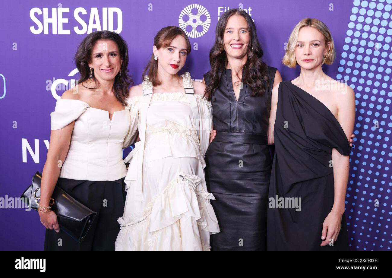 New York, NY, USA. 13th Oct, 2022. Jodi Kantor, Zoe Kazan, Megan Twohey ...