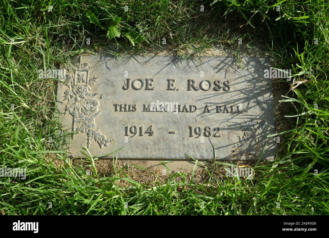 Los Angeles, California, USA 9th October 2022 Actor Joe E. Ross's Grave ...