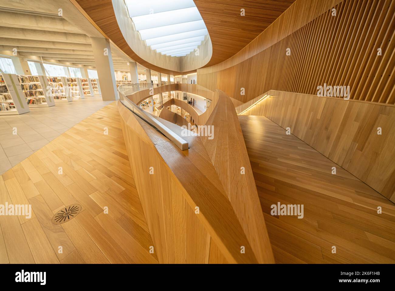 October 7 2022 - Calgary, Alberta - Interior of the new Calgary Central ...