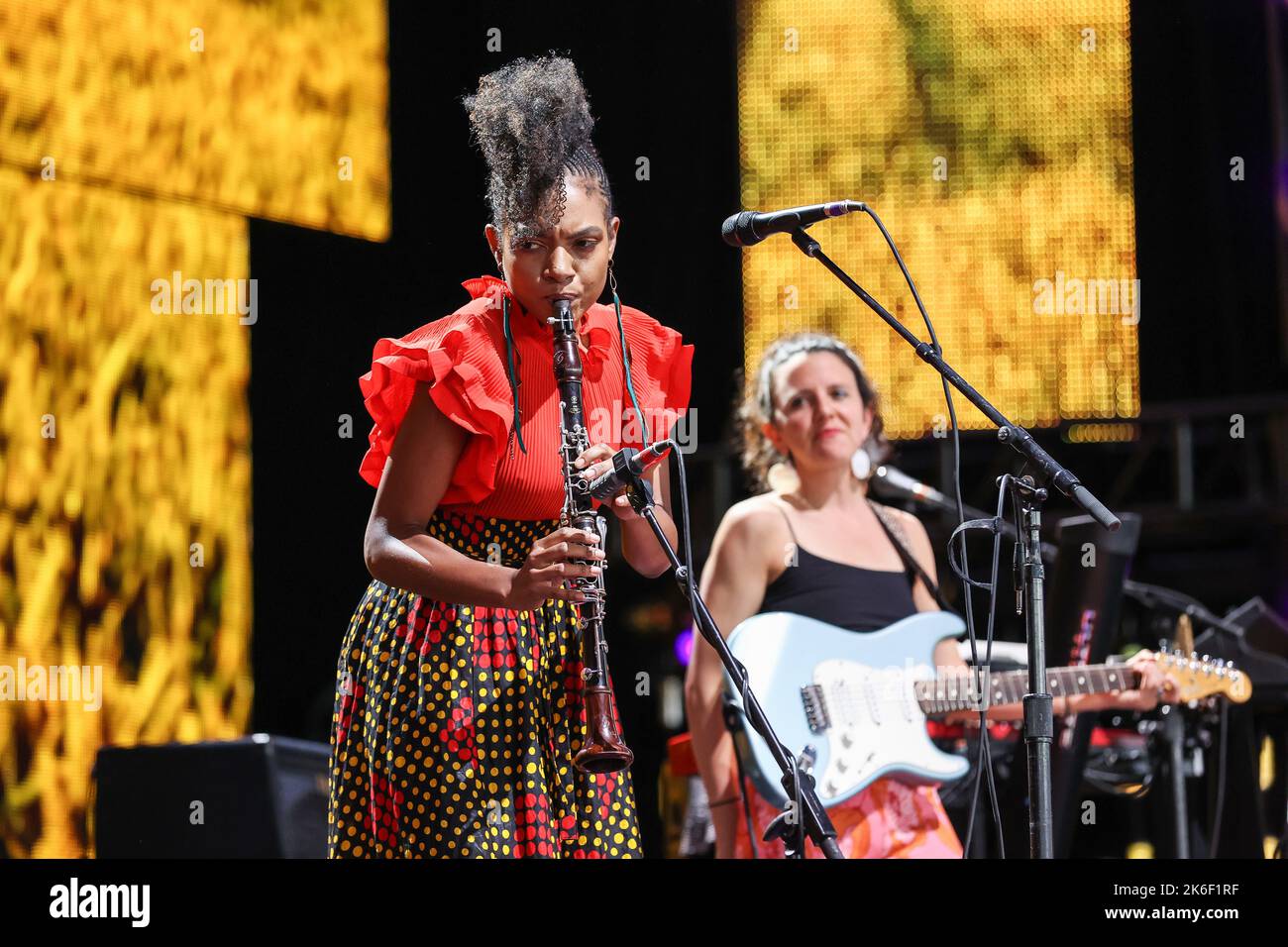 Allison Russell performs live at Farm aid in Raleigh, NC Stock Photo ...