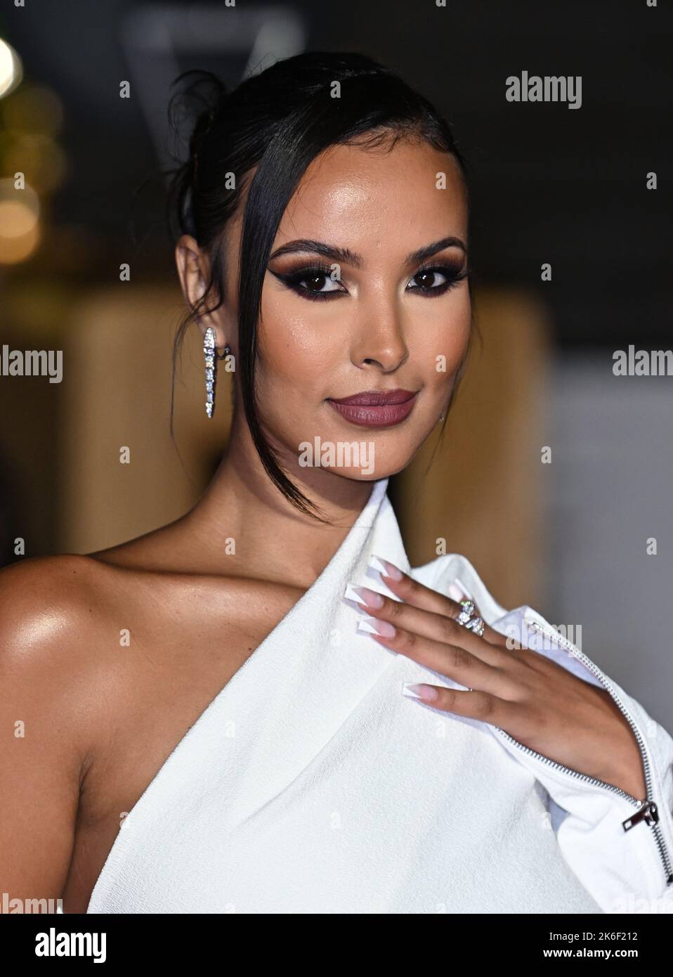 October 13th, 2022. London, UK. Maya Jama arriving at the 2022 National ...