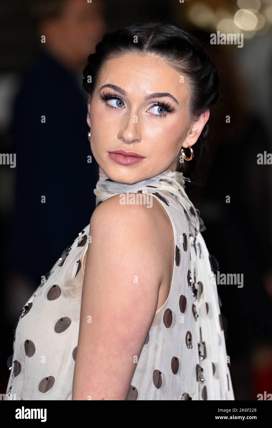 October 13th, 2022. London, UK. Milly Zero arriving at the 2022 ...