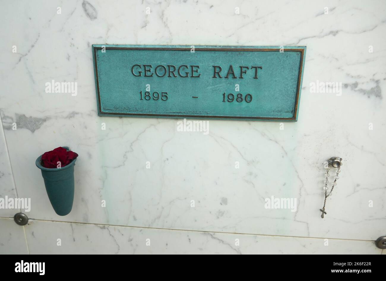 Los Angeles, California, USA 9th October 2022 Actor George Raft's Grave ...