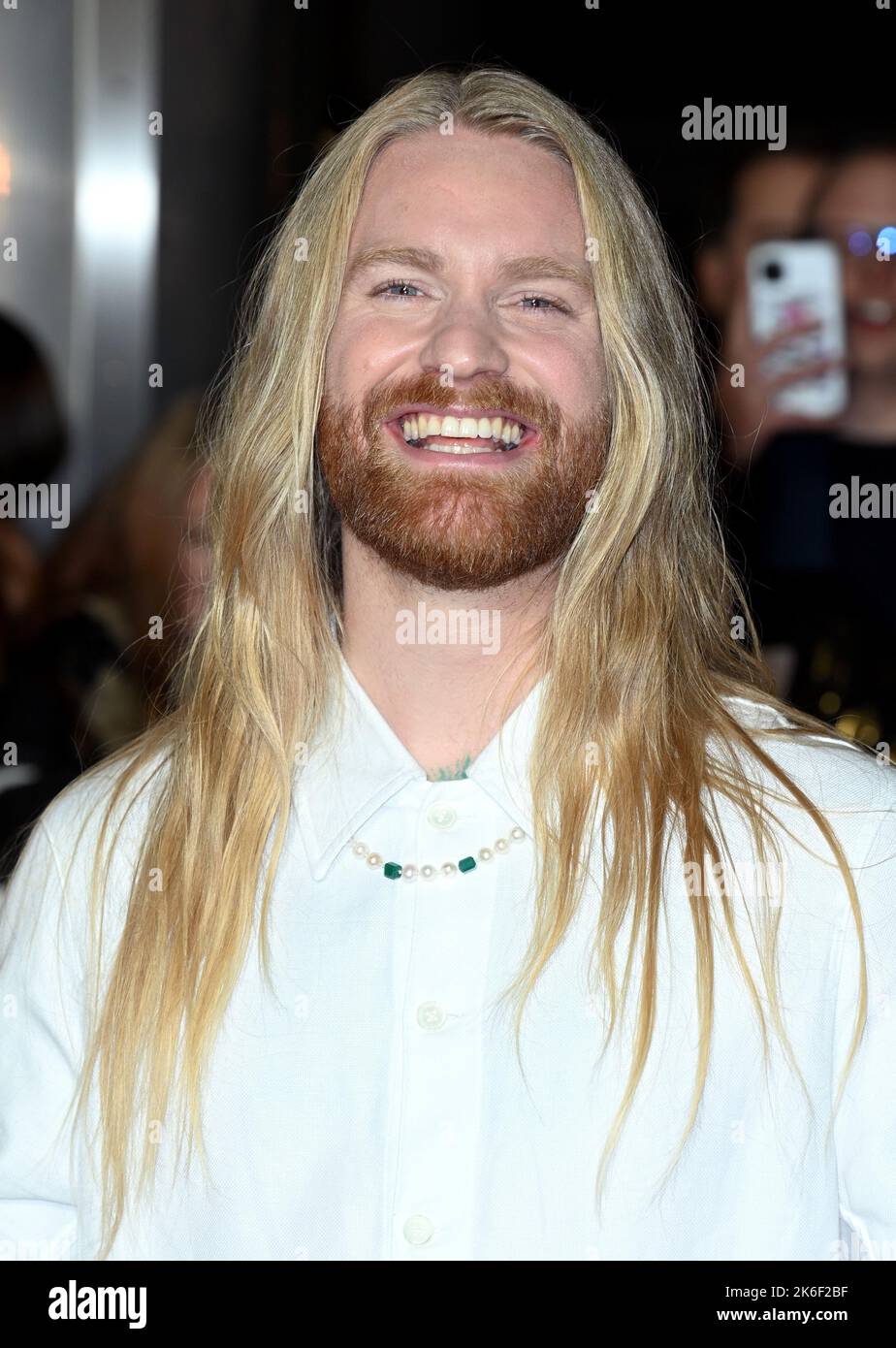 October 13th, 2022. London, UK. Sam Ryder arriving at the 2022 National ...