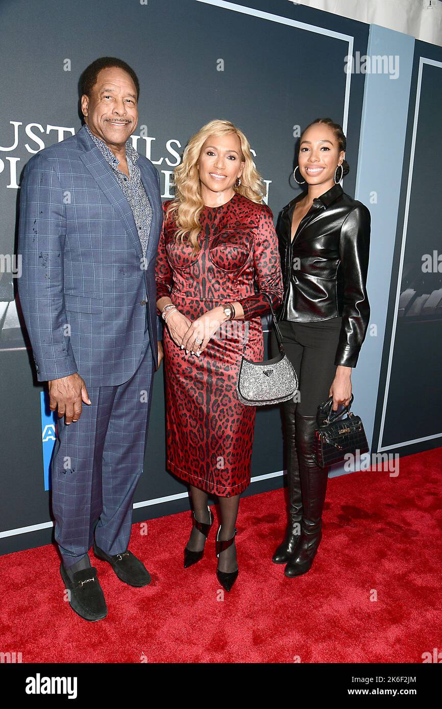 Dave Winfield, Tonya Turner and Arielle Winfield attendThe Revival of ...