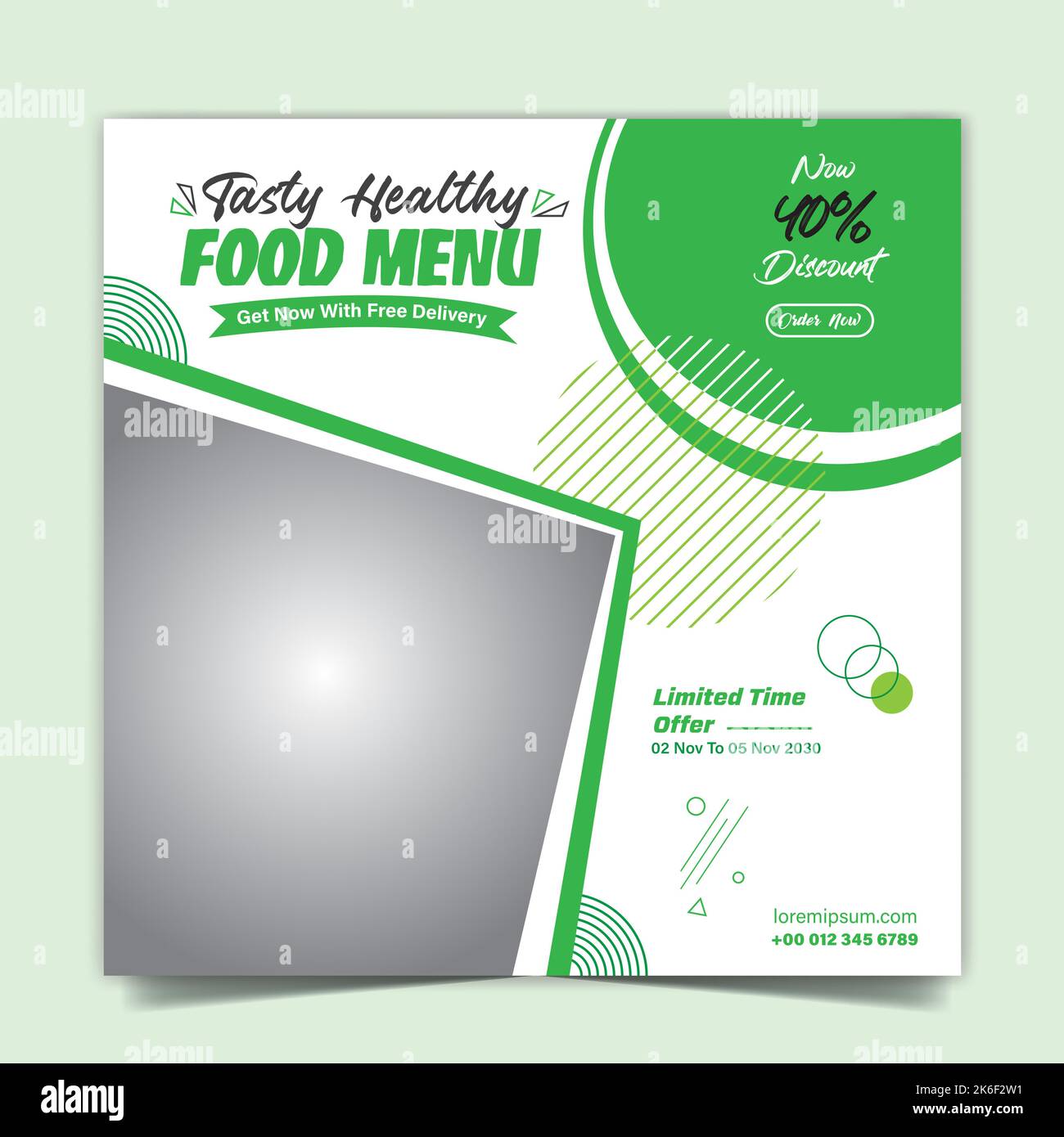 Restaurant social media post vector vectors hi-res stock photography ...