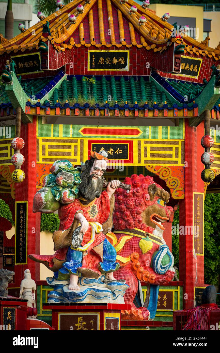 Detail of the decoration and statuary of the waterfront pavilion at the ...