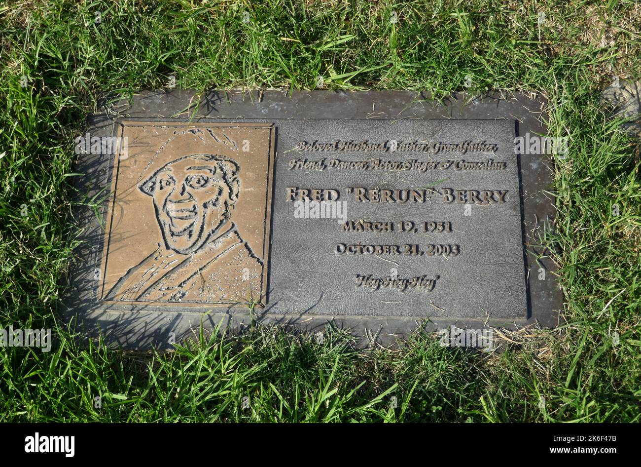 Los Angeles, California, USA 9th October 2022 Actor Fred 'Rerun' Berry's Grave in Tribute ...