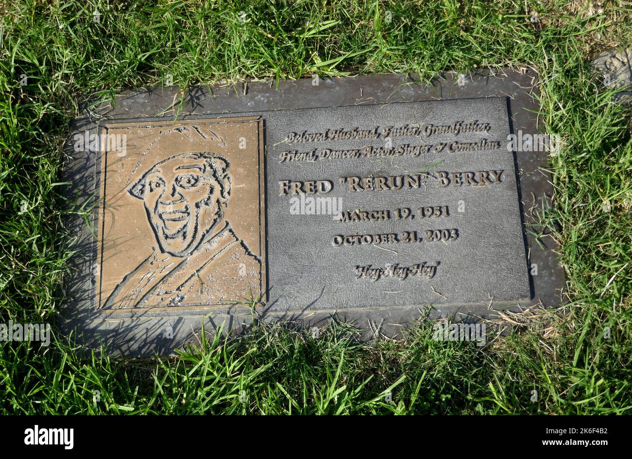 Los Angeles, California, USA 9th October 2022 Actor Fred 'Rerun' Berry's Grave in Tribute ...