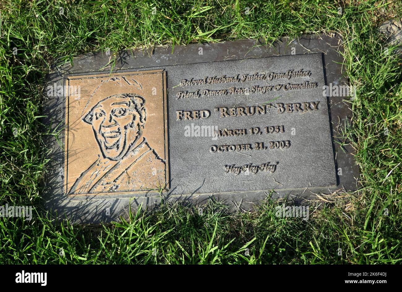 Los Angeles, California, USA 9th October 2022 Actor Fred 'Rerun' Berry's Grave in Tribute ...