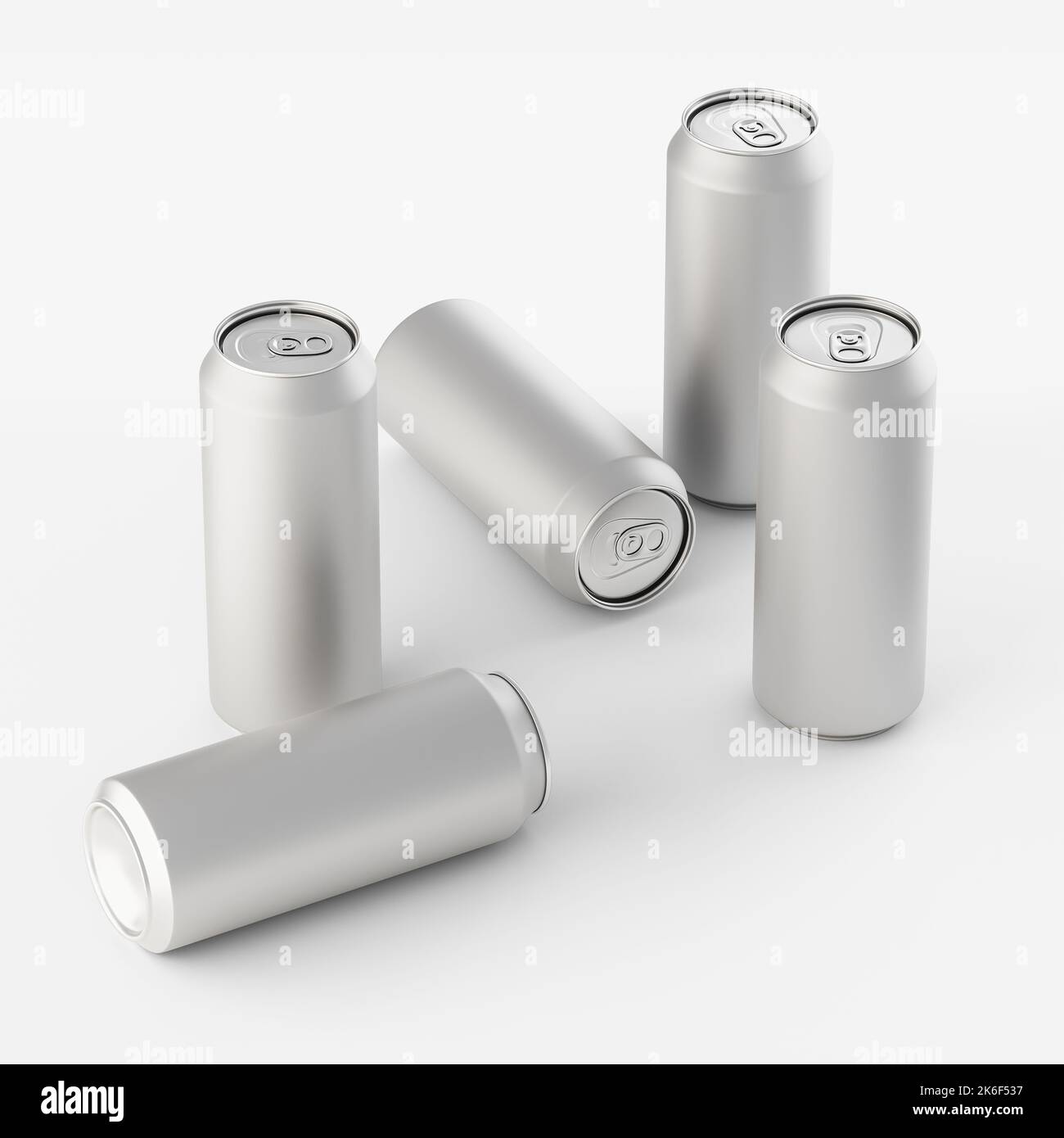 0.5 aluminum cans are on the table. Brochure, catalogue, advertising ...