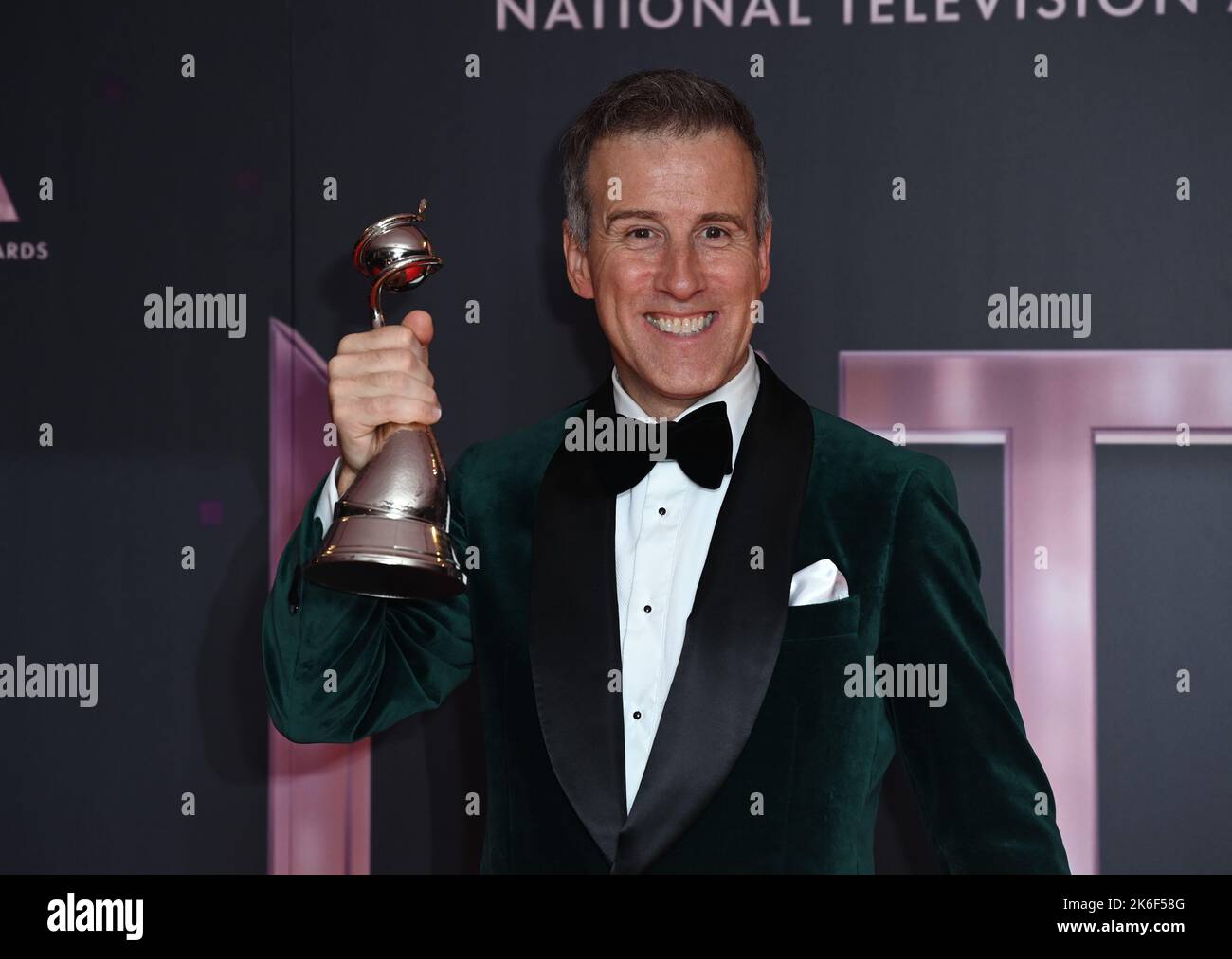 October 13th, 2022. London, UK. Anton Du Beke in the press room after ...