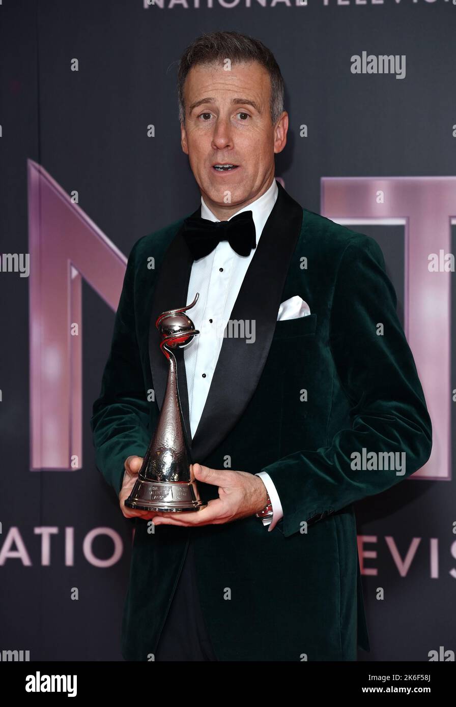 October 13th, 2022. London, UK. Anton Du Beke in the press room after ...