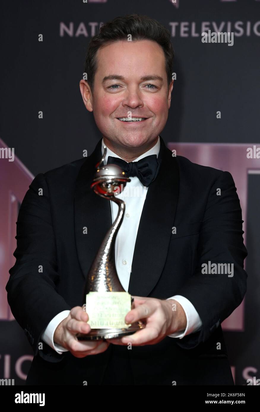 October 13th, 2022. London, UK. Stephen Mulhern in the press room after ...