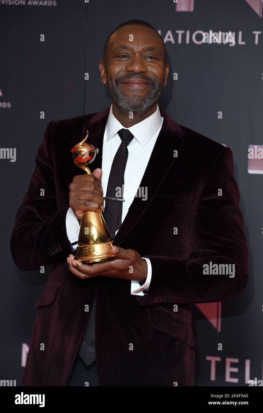 October 13th, 2022. London, UK. Sir Lenny Henry in the press room after ...