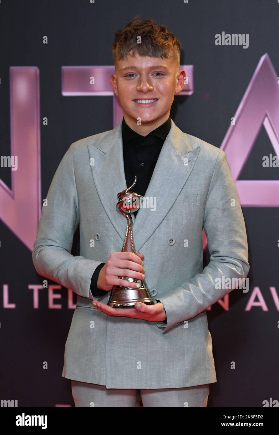 October 13th, 2022. London, UK. Paddy Bever in the press room after ...