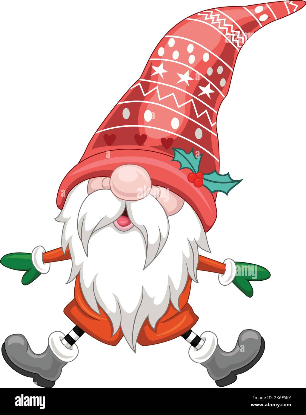 Cartoon happy gnomes on white background Stock Vector Image & Art - Alamy