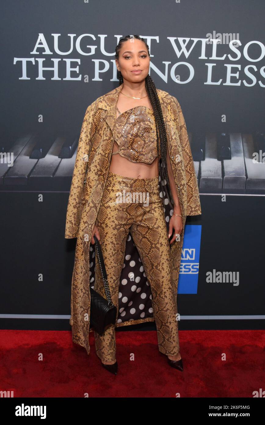 Jurnee Smollett attends The Piano Lesson on Broadway opening night at ...