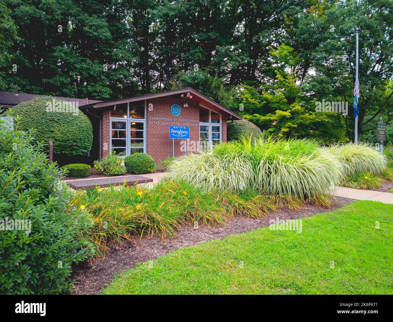 West Springfield, Pennsylvania - Sep 11, 2022: Landscape Side View of ...