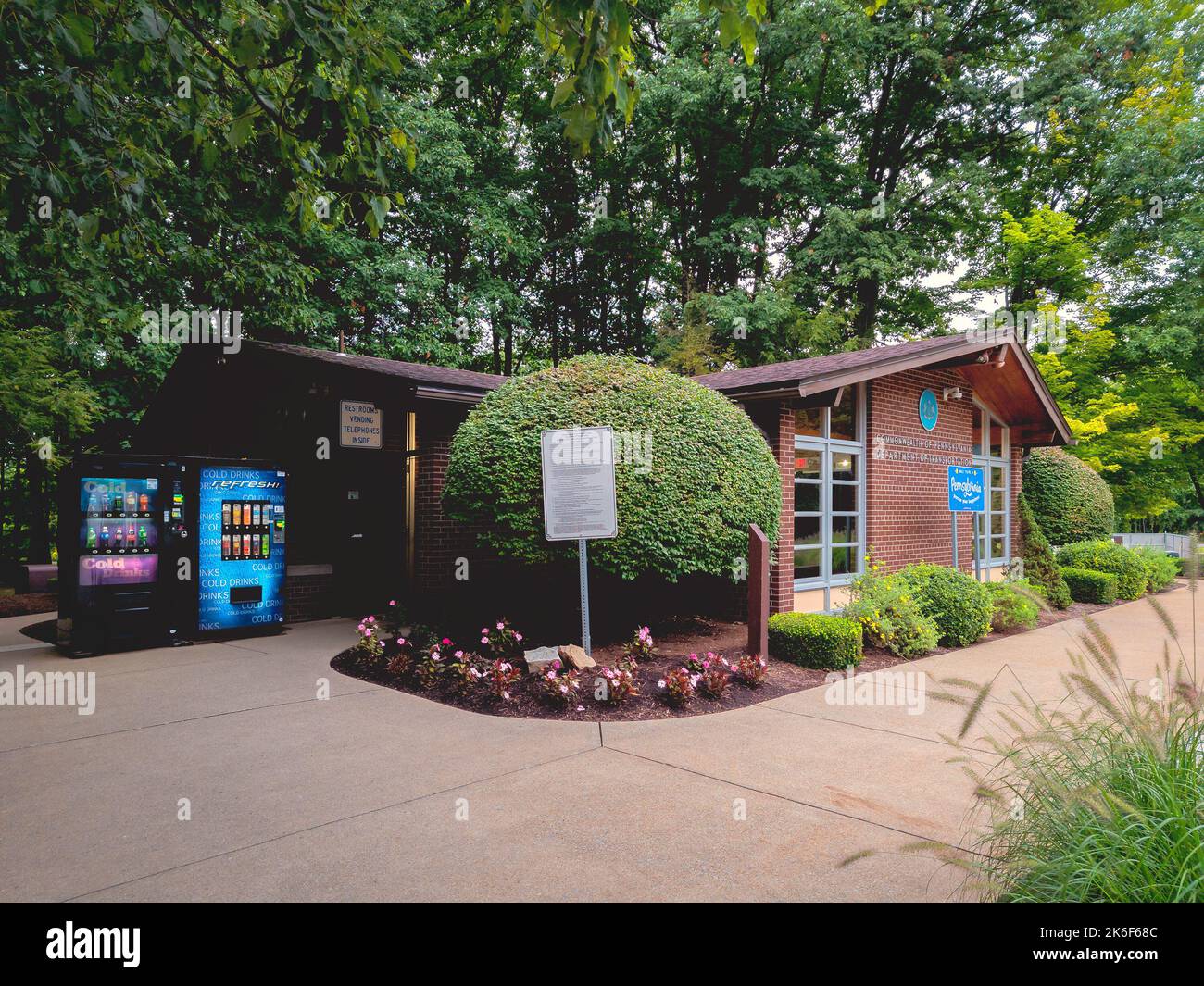 West Springfield, Pennsylvania - Sep 11, 2022: Landscape Wide View of ...