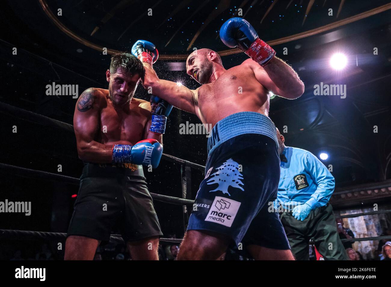 New York City, NY, USA. 13th Oct, 2022. BrooklynÃ s Nadim Salloum (Navy ...