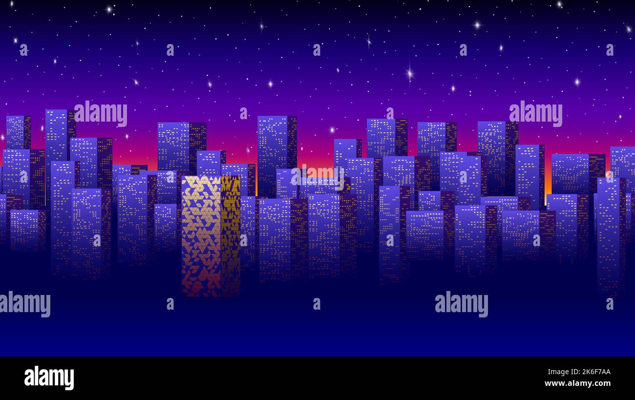 Sundown city Stock Vector Images - Alamy