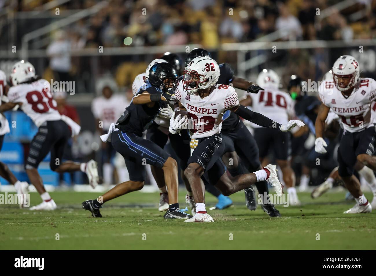 October 13, 2022: Temple Owls safety COREY CUASCUT-PALMER (32) runs the ...