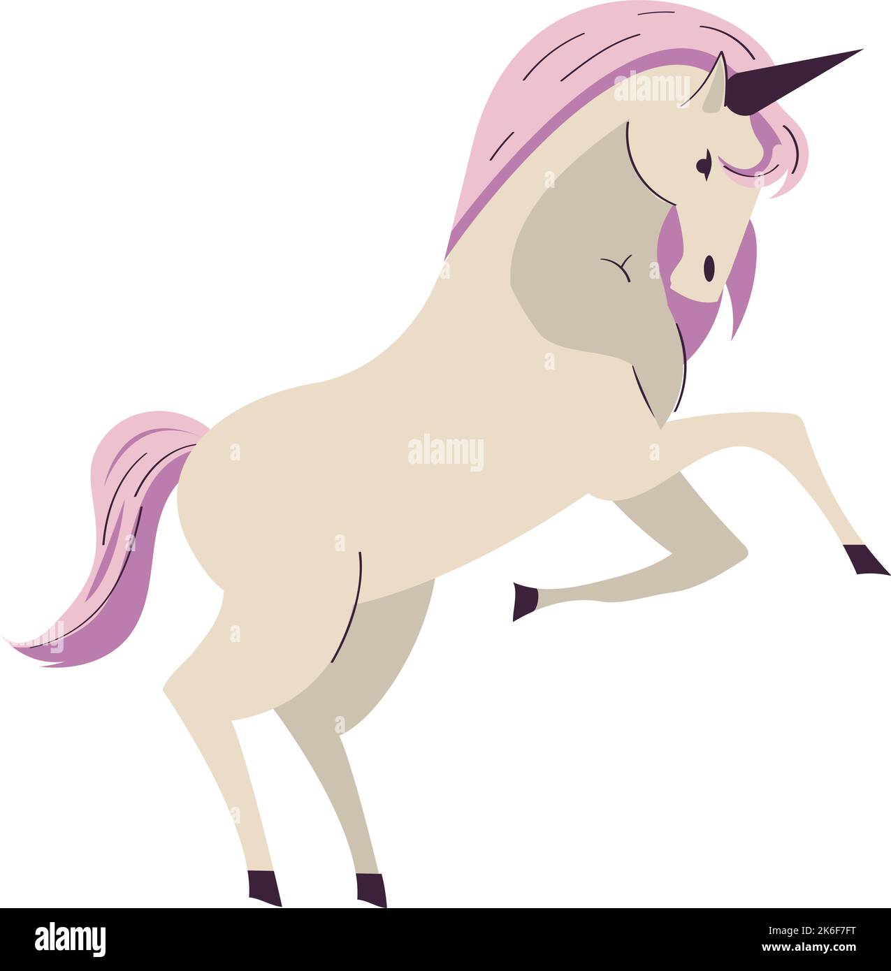 unicorn magic animal jumping Stock Vector Image & Art - Alamy