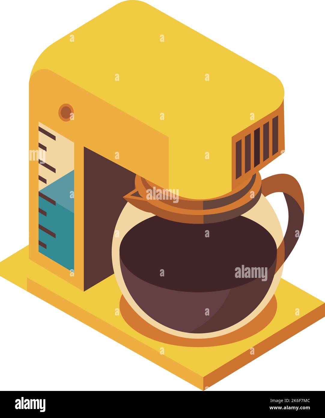 coffee maker isometric style Stock Vector Image & Art - Alamy
