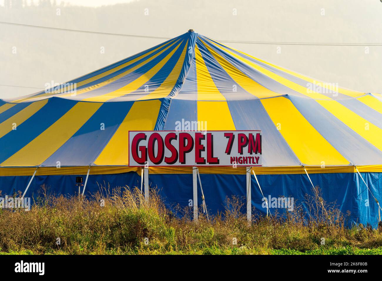 Revival tent night hi-res stock photography and images - Alamy