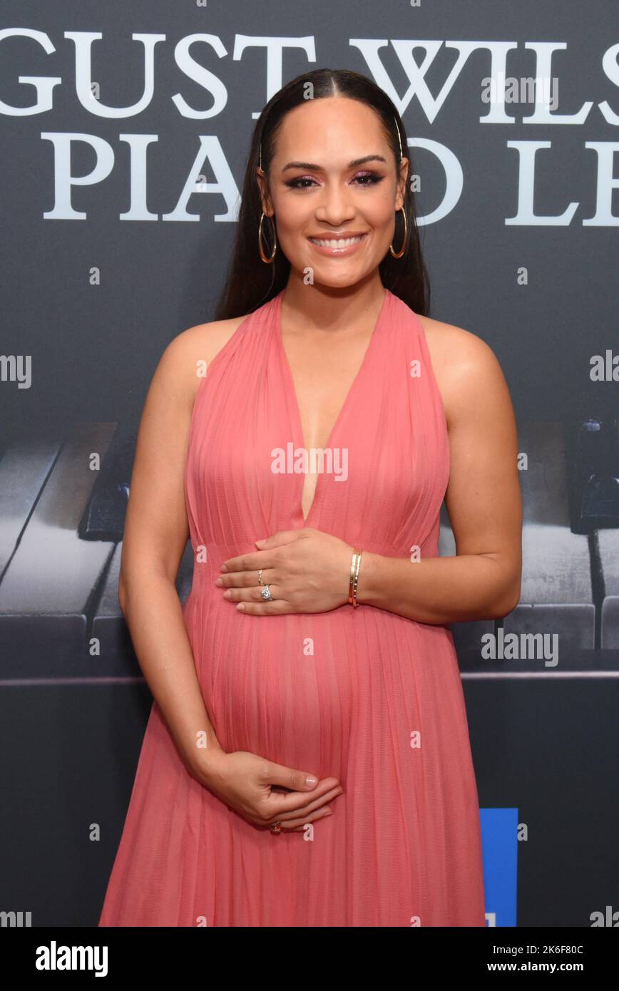 Grace Byers attends The Piano Lesson on Broadway opening night at the ...