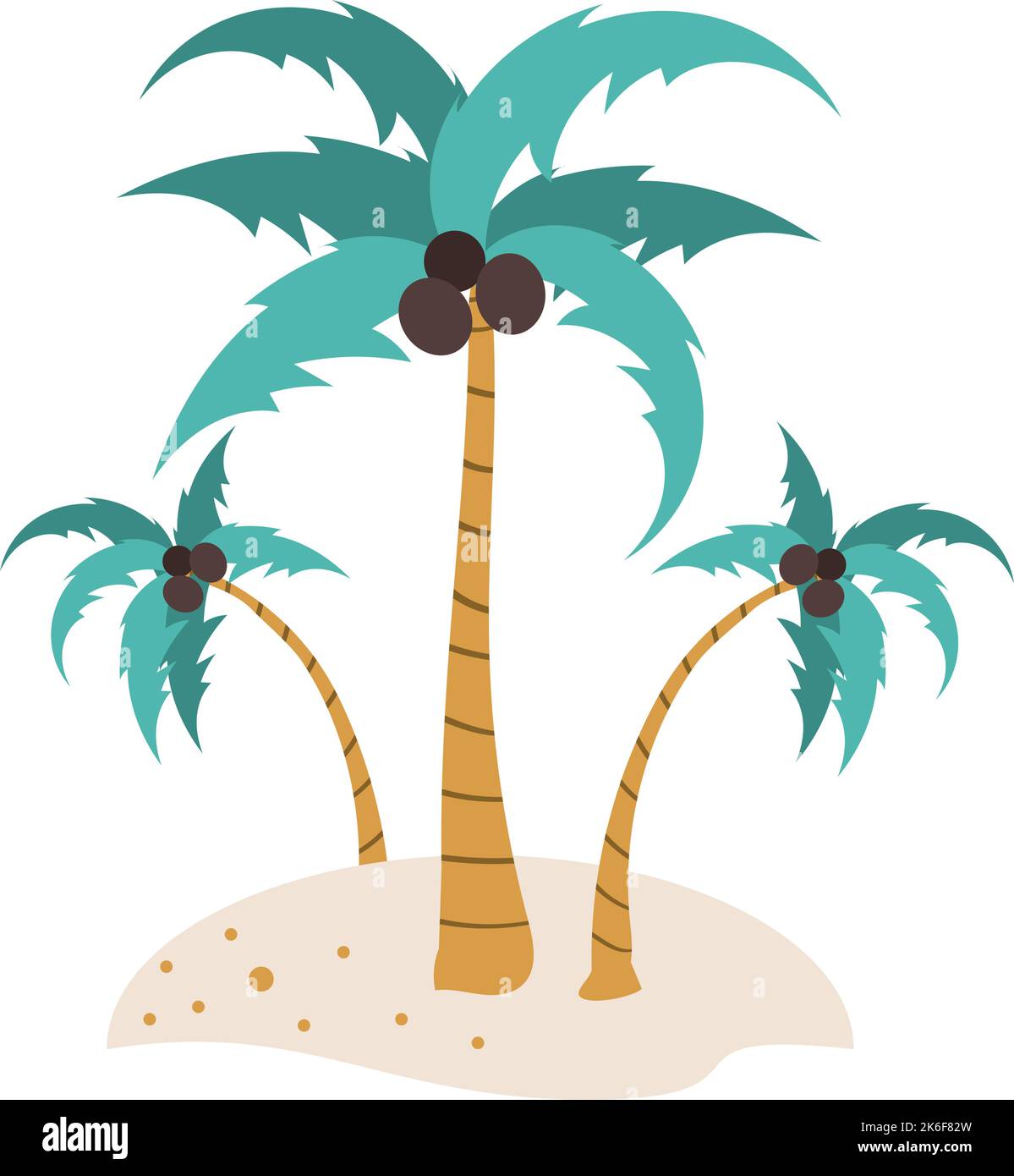 beach tree palms Stock Vector Image & Art - Alamy