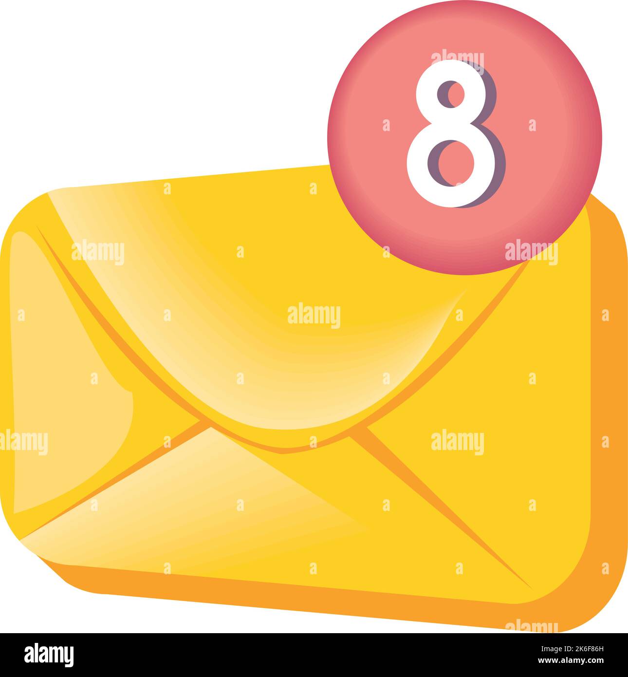 Number of notifications receive Stock Vector Images - Alamy
