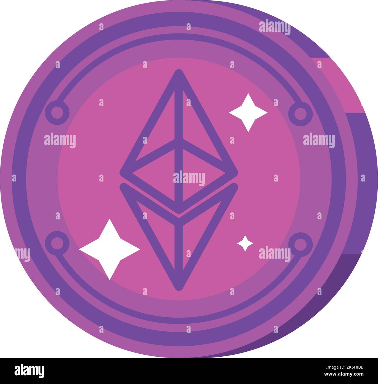 ethereum coin purple Stock Vector Image & Art - Alamy