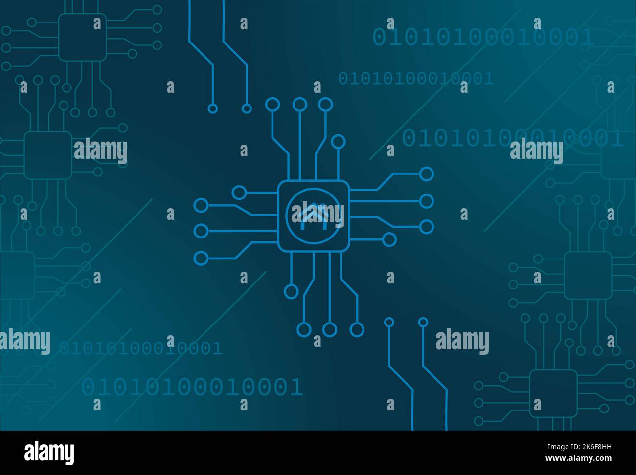 smarthome tech in circuit Stock Vector Image & Art - Alamy