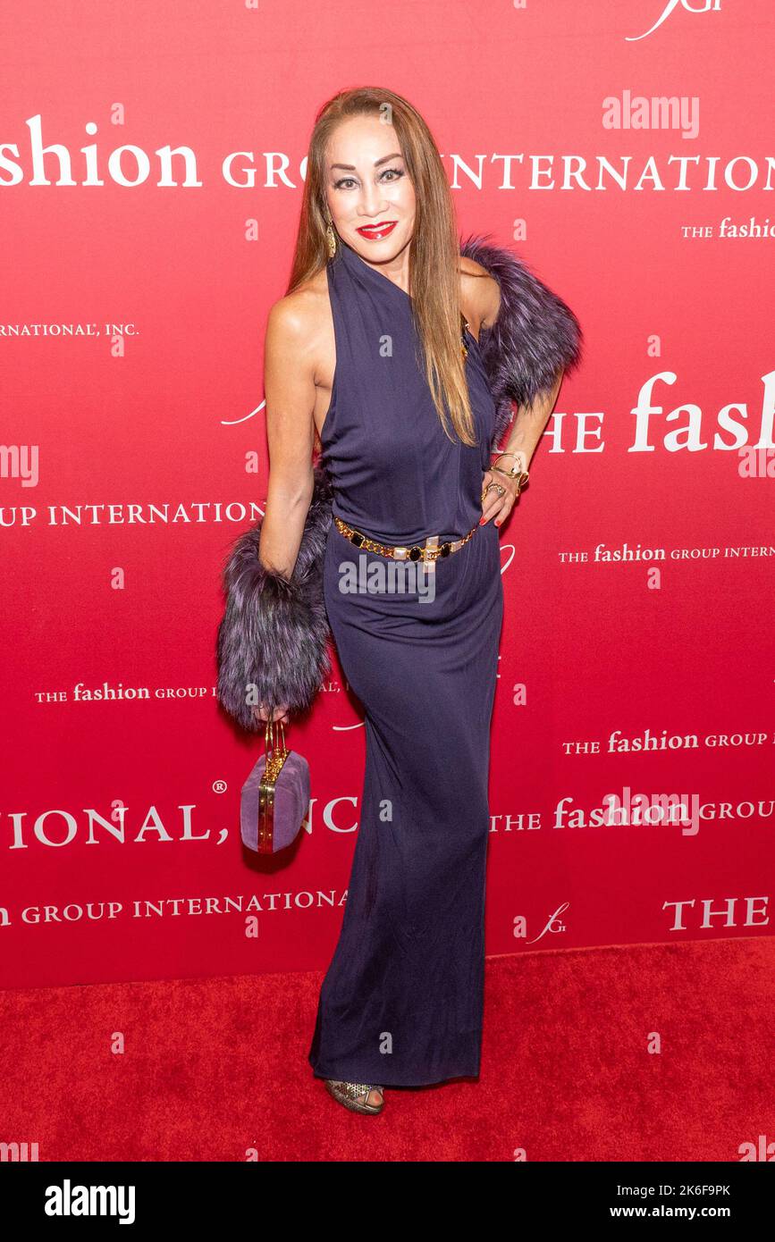 Lucia Hwong Gordon attends the 38th Fashion Group International (FGI ...