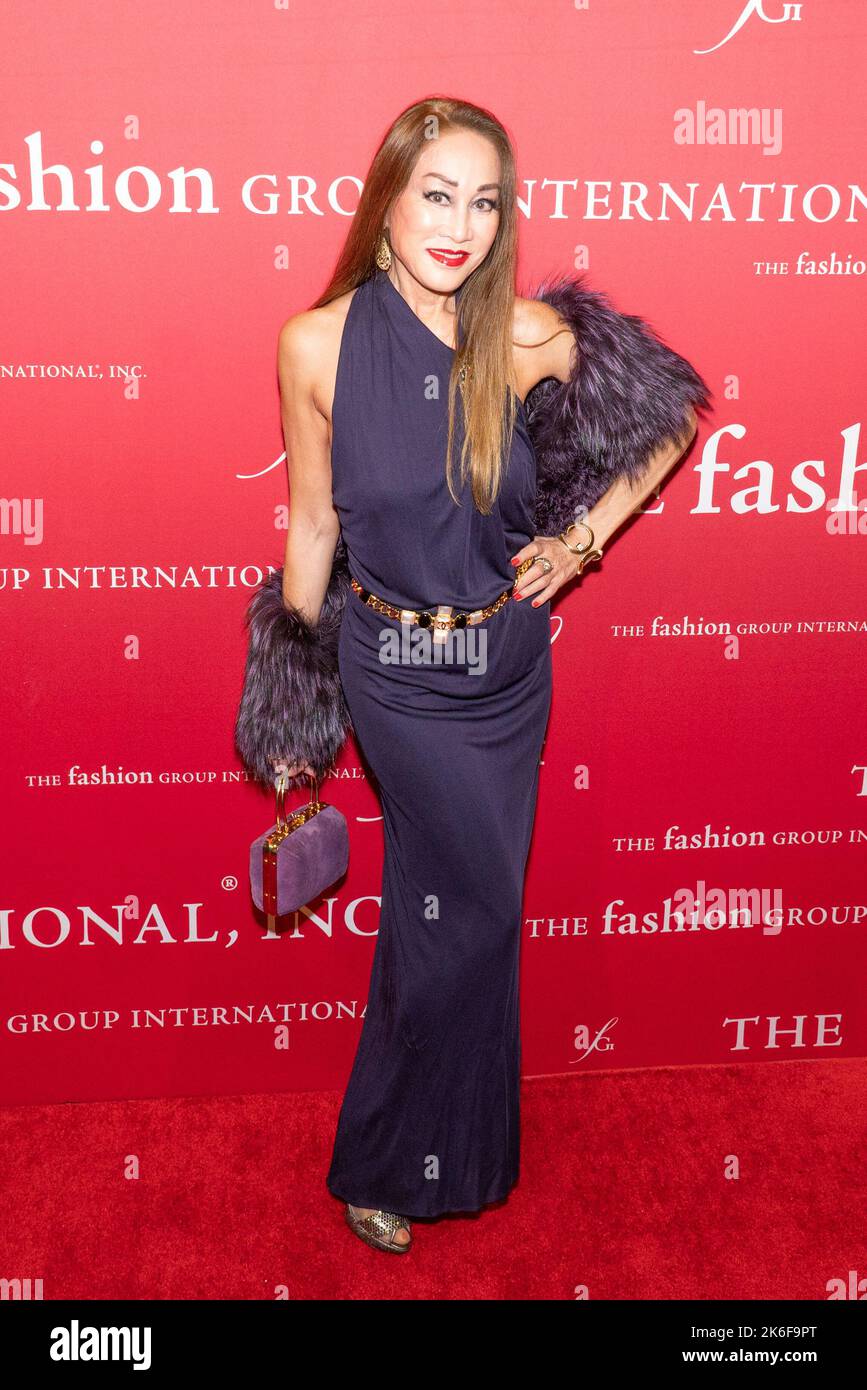 Lucia Hwong Gordon attends the 38th Fashion Group International (FGI ...