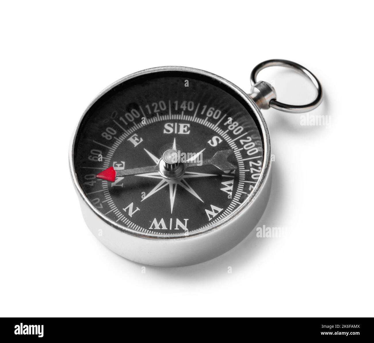 Black compass isolated on white background Stock Photo - Alamy