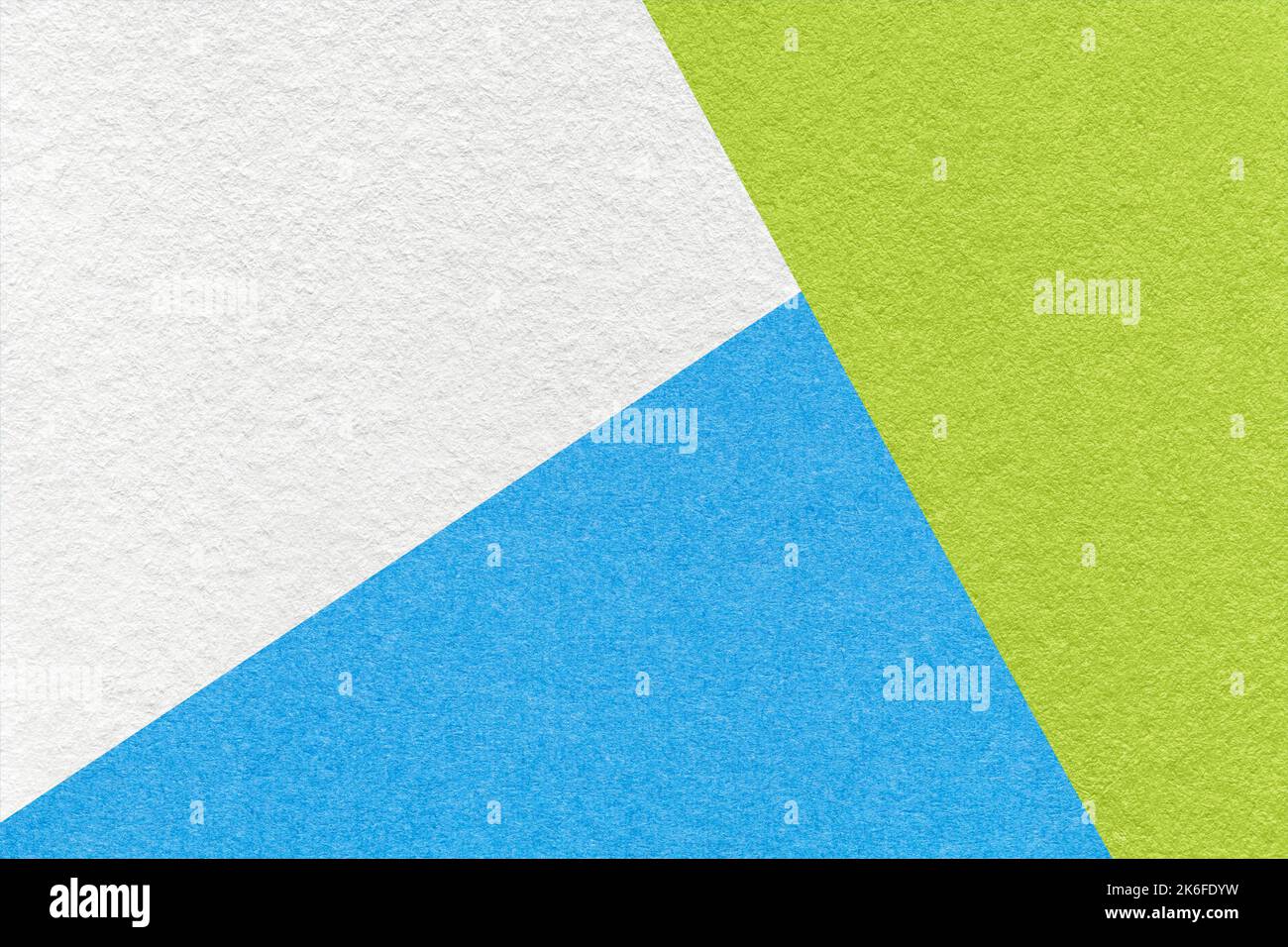 Texture of craft white, green and blue shade color paper background ...