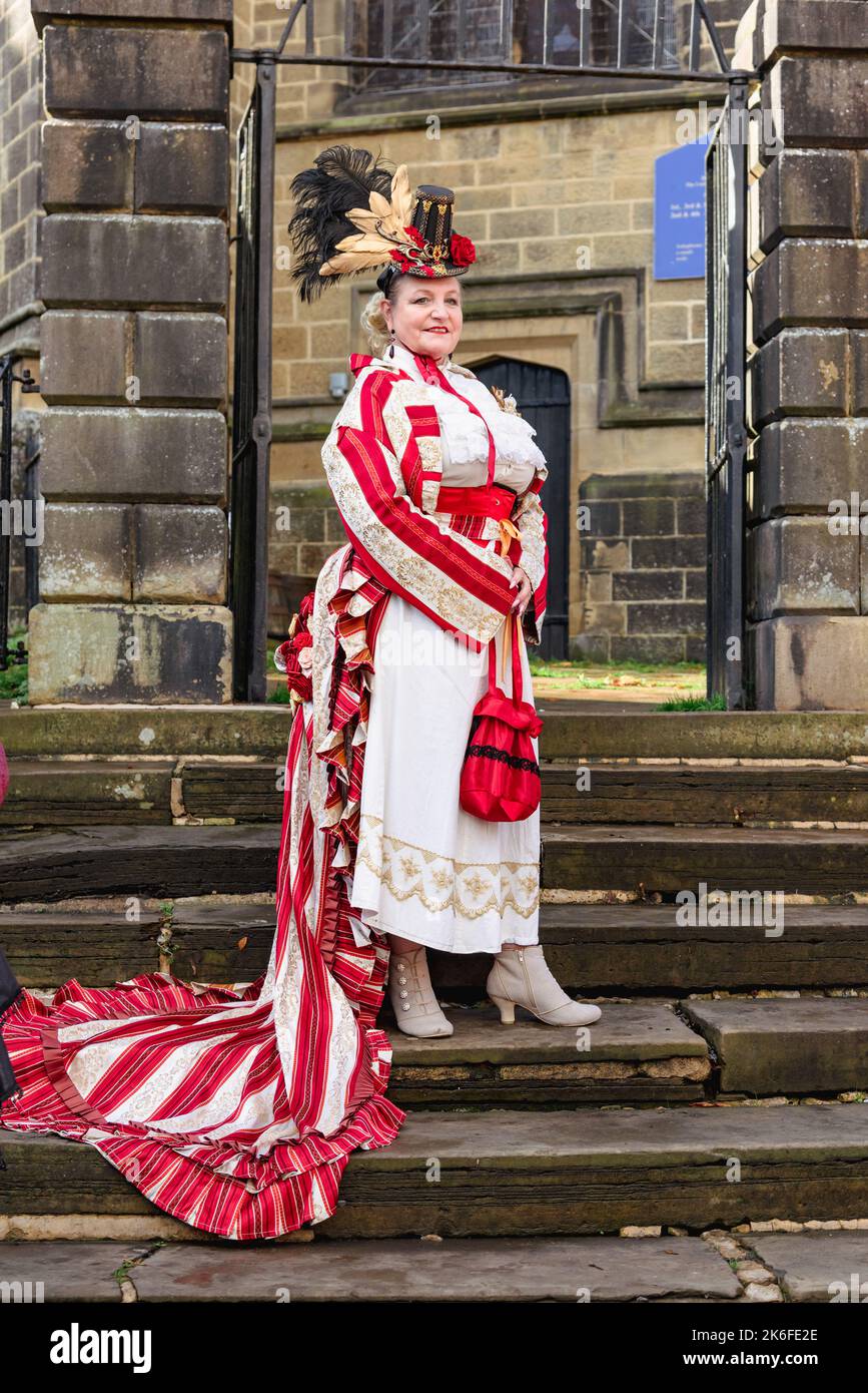 People at Haworth Steampunk Weekend Stock Photo - Alamy