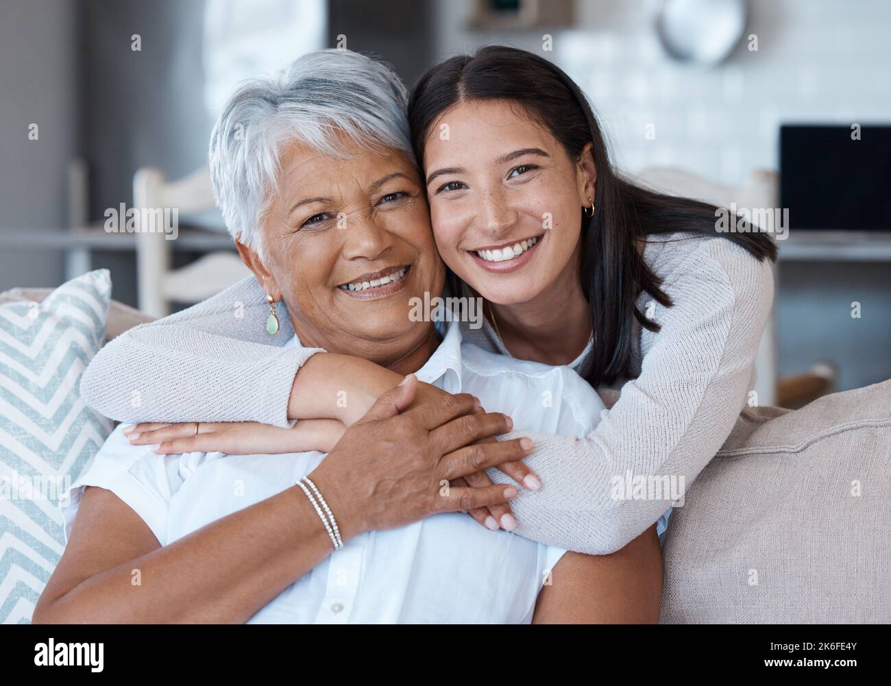 Mom simply makes life better. a young woman bonding with her mother on ...