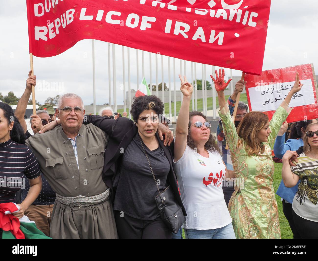 Freedom for Iran Rally at Parliament House 12 October 2022 Stock Photo ...
