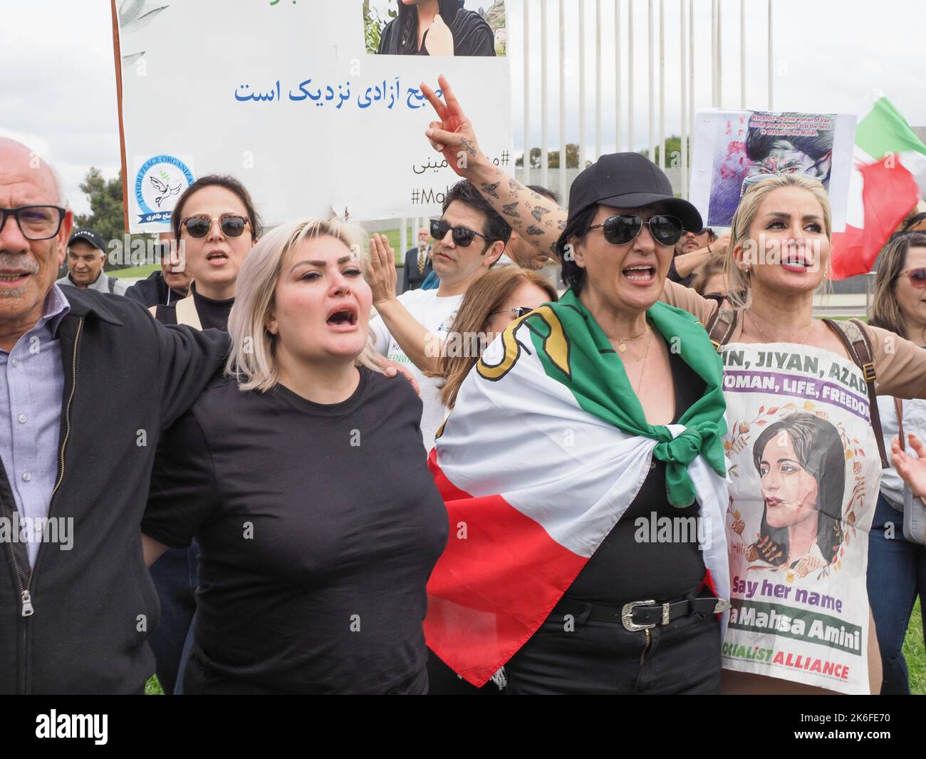Freedom for Iran Rally at Parliament House 12 October 2022 Stock Photo ...