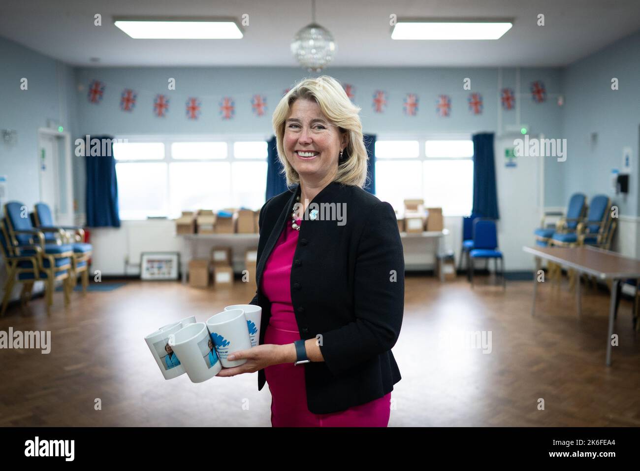 Southend West MP, Anna Firth being interviewed by PA Media at the ...