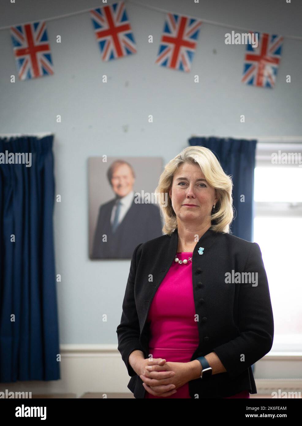 Southend West MP, Anna Firth being interviewed by PA Media at the ...
