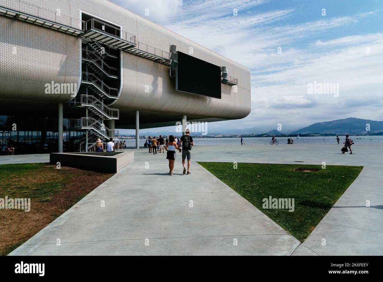 Santander, Spain - August 14, 2022 - The Centro Botin is an arts centre ...